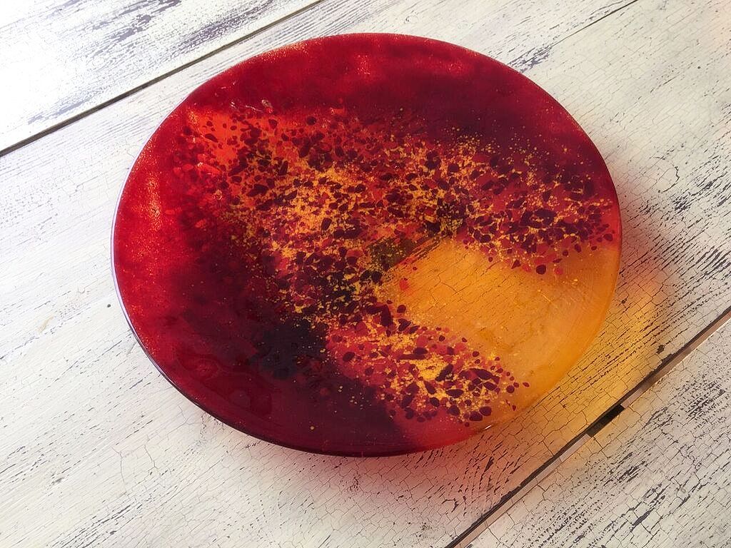 16" Concave Bowl - Kiln Art