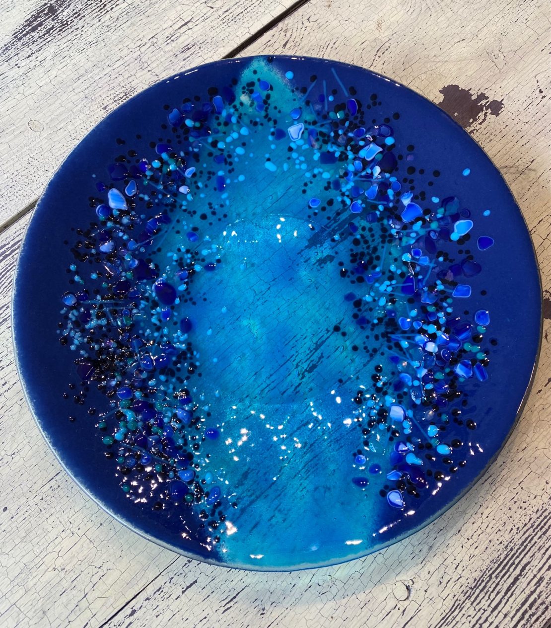 Pebbled Bowl - Kiln Art